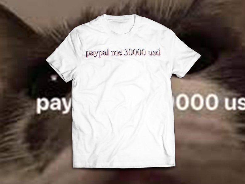 Paypal Me 30000 Usd Meme Shirt Funny Gifts for Friends - Etsy
