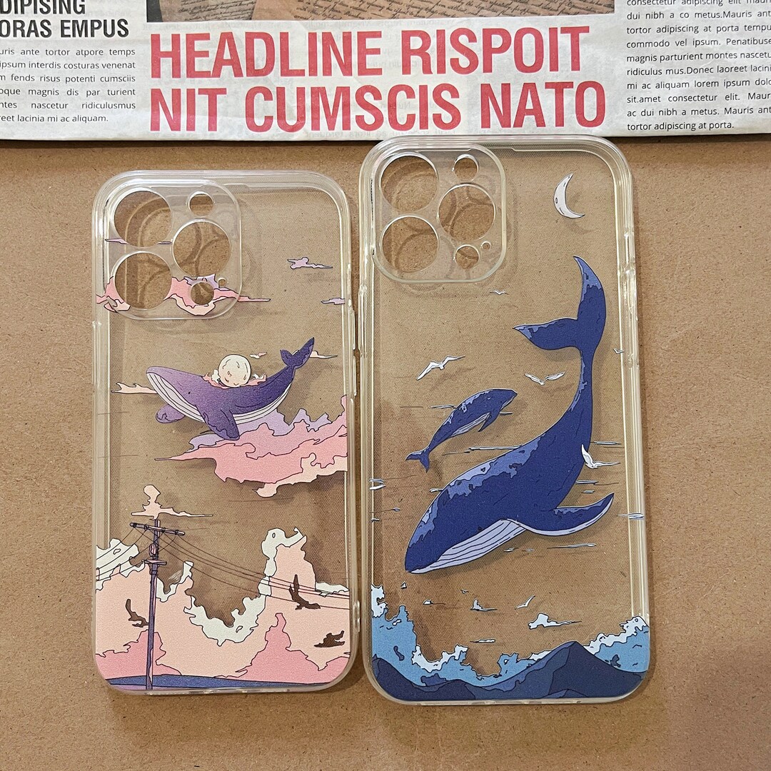 Marine Whale Mobile Phone Case is Suitable for iPhone 7/8 X/xs Max Xr ...