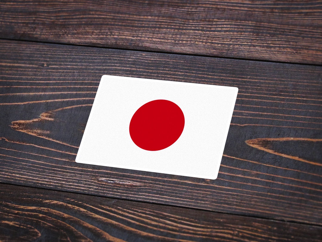 Japanese Flag Sticker, Waterproof Vinyl Decal for Car, Laptop, and More ...