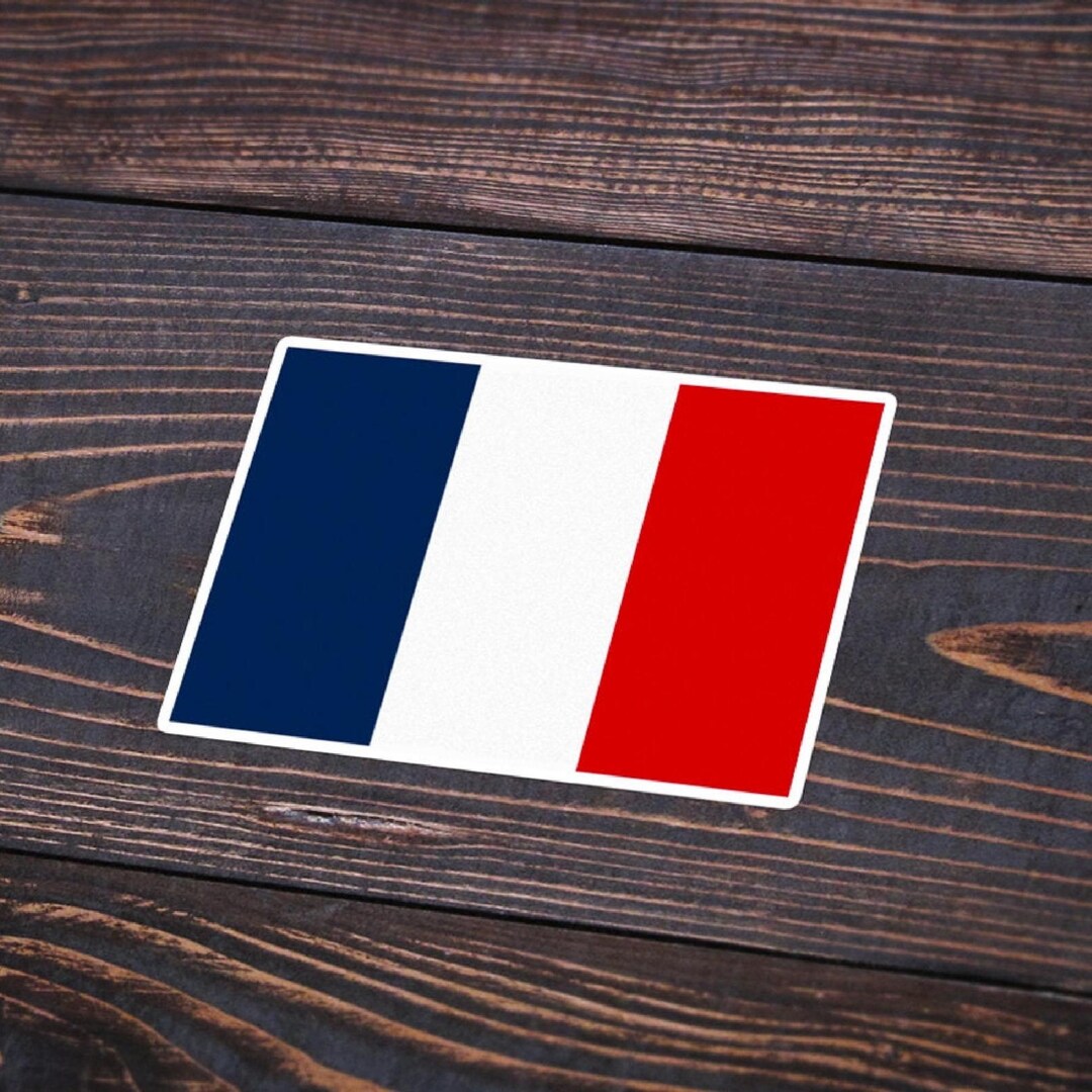France Flag Sticker - French Country Vinyl Decal - Waterproof for ...