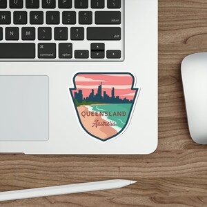 Queensland Australia Sticker | Vinyl Decal for Laptop, Water Bottle ...