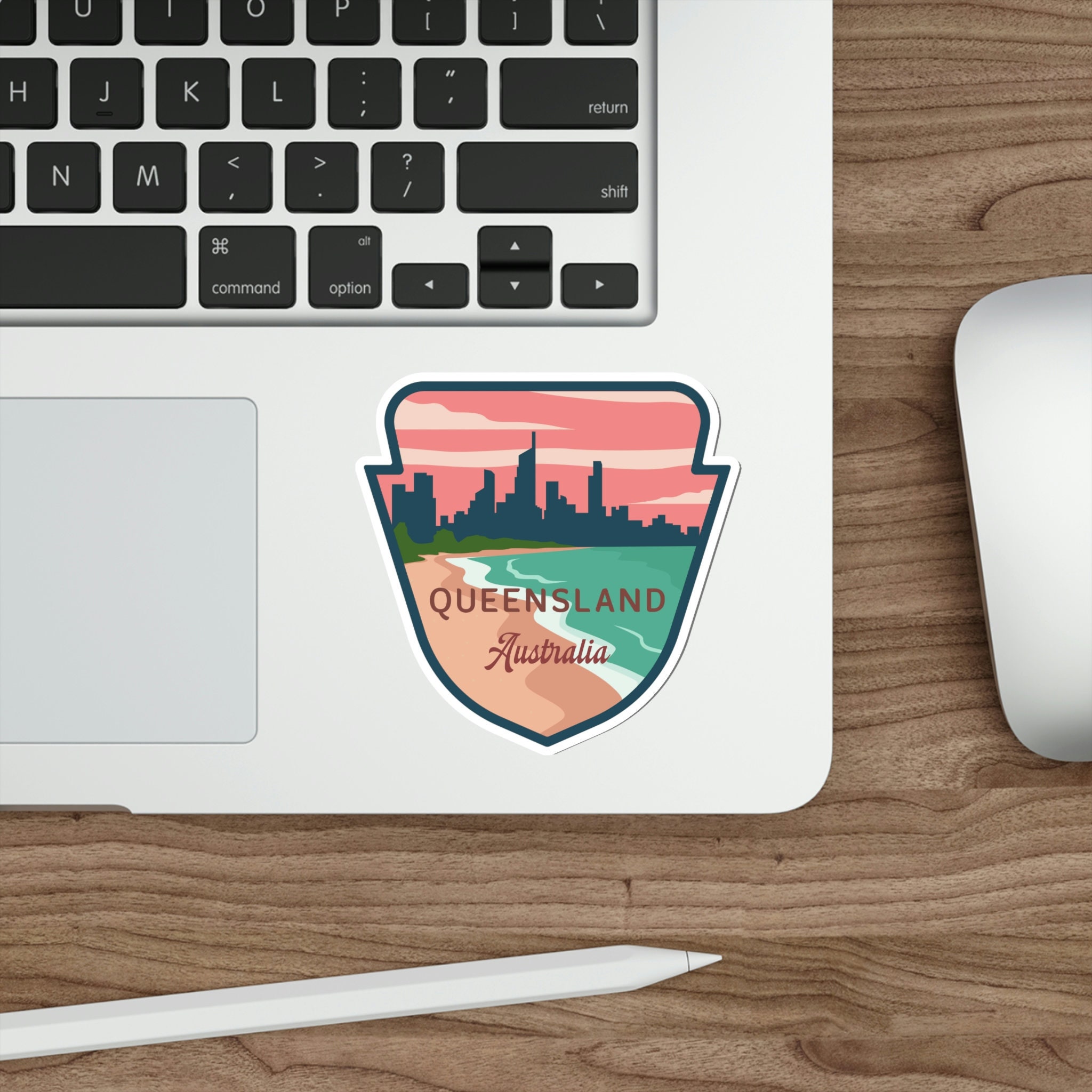 Queensland Australia Sticker | Vinyl Decal for Laptop, Water Bottle ...