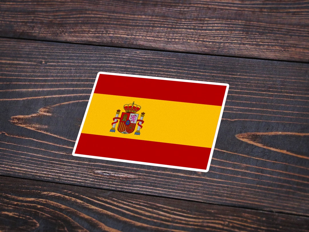 Spain Flag Sticker | Spanish Vinyl Decal | Laptop Sticker | Window ...