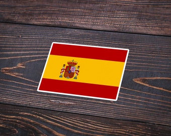 Spain Flag Sticker | Spanish | Fun Sticker Decoration | Fun Gift ...