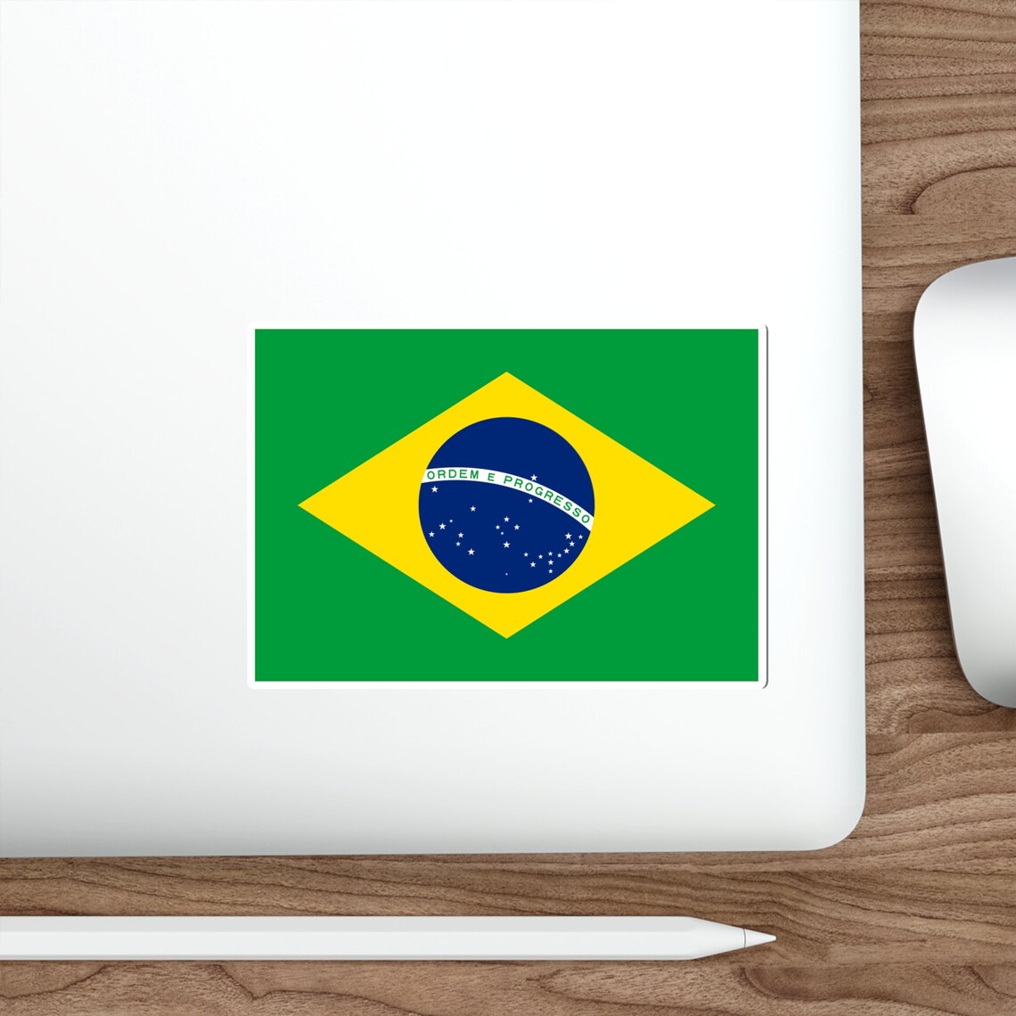 Brazilian Flag Vinyl Sticker Waterproof Laptop Car Sticker Brazil ...