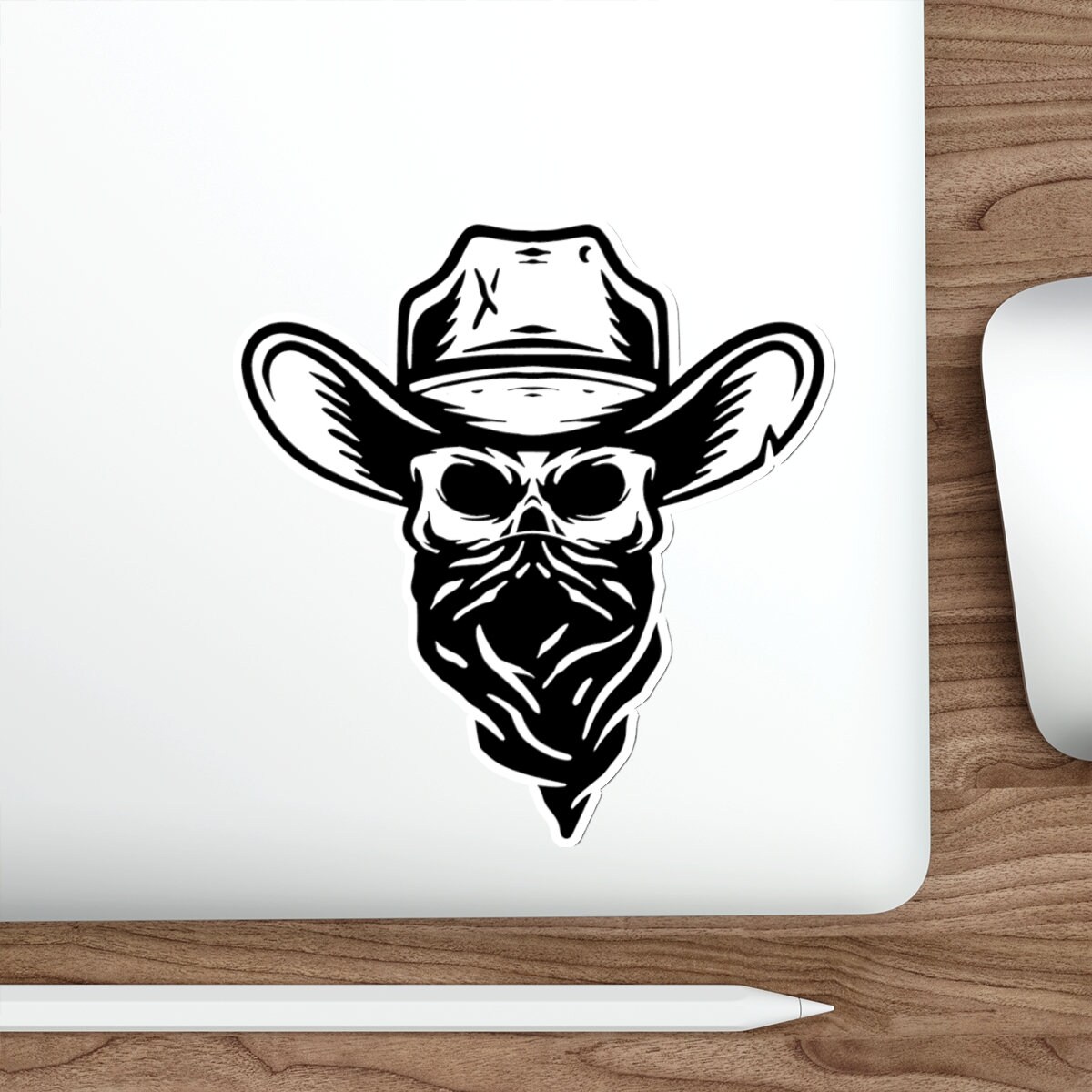 Cowboy Skeleton Sticker Western Stickers Skull Cowboy Laptop Stickers ...
