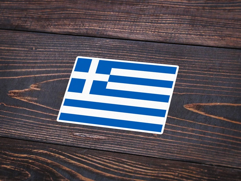 Greece Flag Sticker | Greek Vinyl Decal | Laptop Sticker | Water Bottle ...