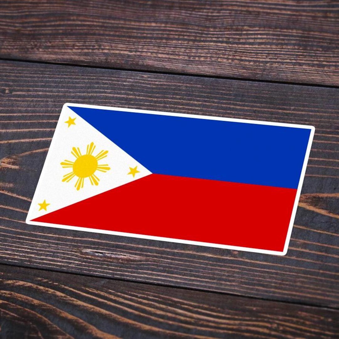 Philippines Flag Sticker - Filipino Vinyl Decal - Waterproof for Car ...