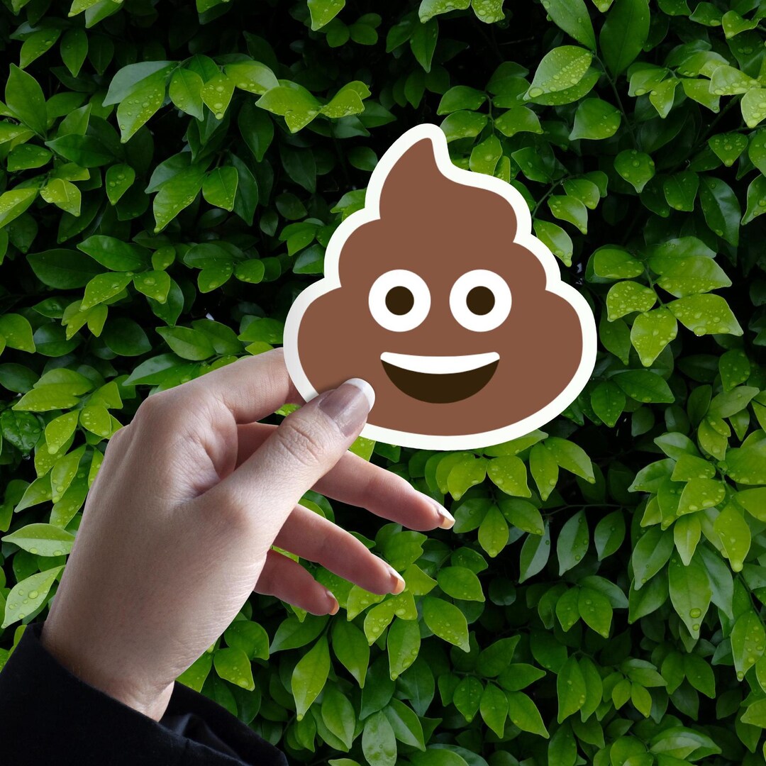 Poop Emoji Sticker - Funny Poo Vinyl Decal - Etsy