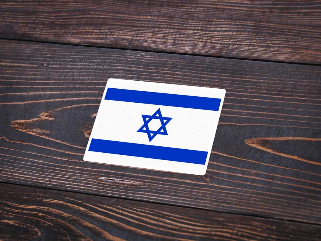 Israel Flag Sticker | Israeli Pride Vinyl Decal | Waterproof Sticker ...