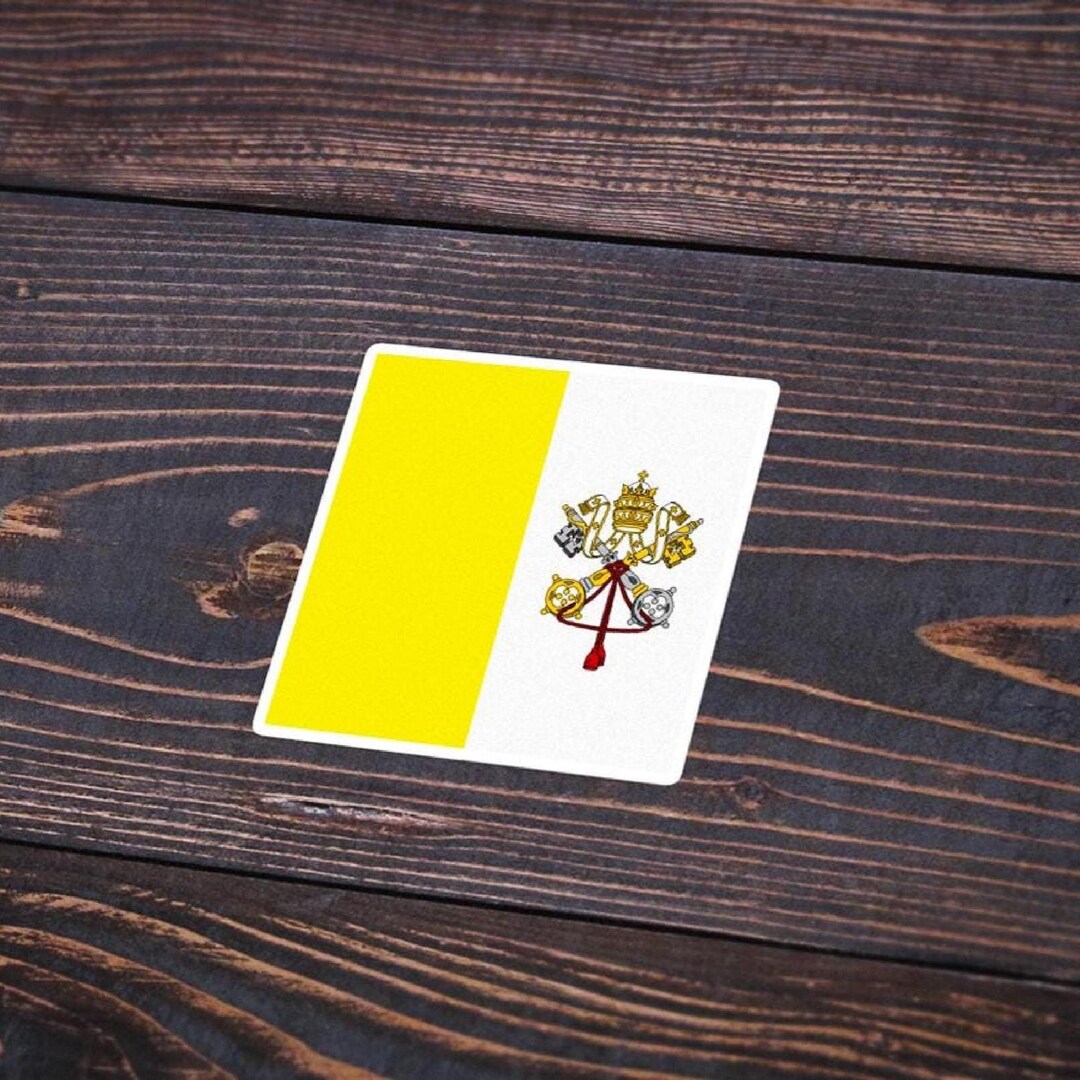 Vatican City Flag Sticker - Holy See Vinyl Decal - Etsy