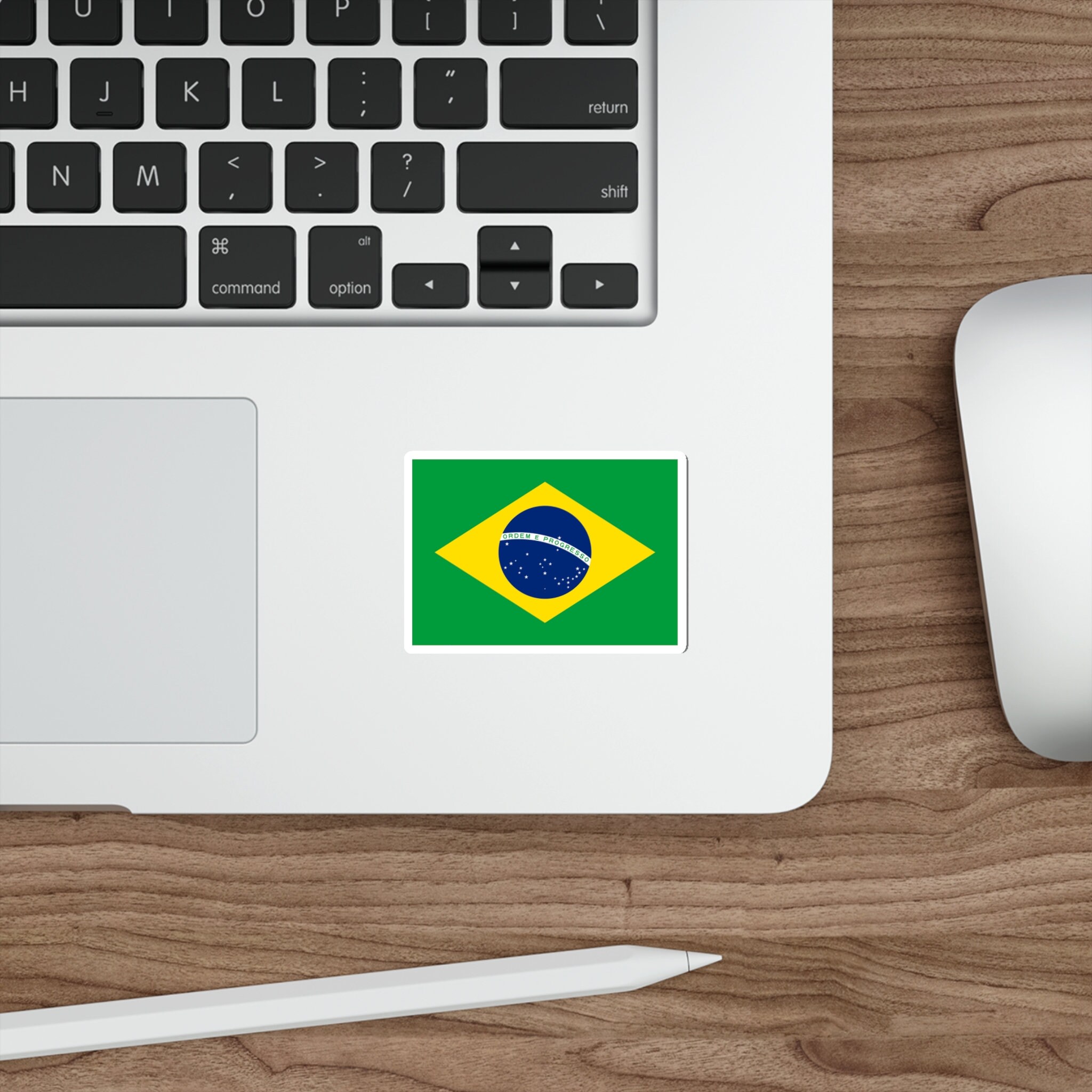 Brazilian Flag Vinyl Sticker Waterproof Laptop Car Sticker Brazil ...