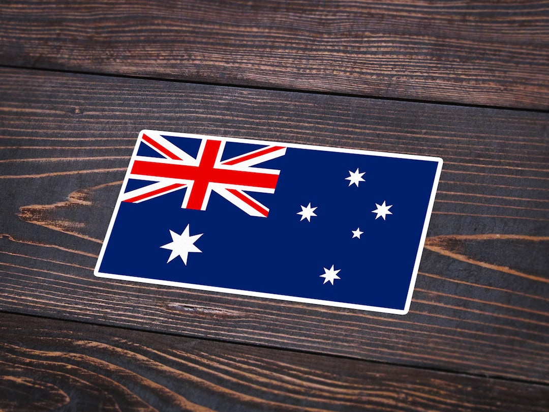 Australian Flag Sticker | Vinyl Decal Australia Flag | Car, Laptop ...