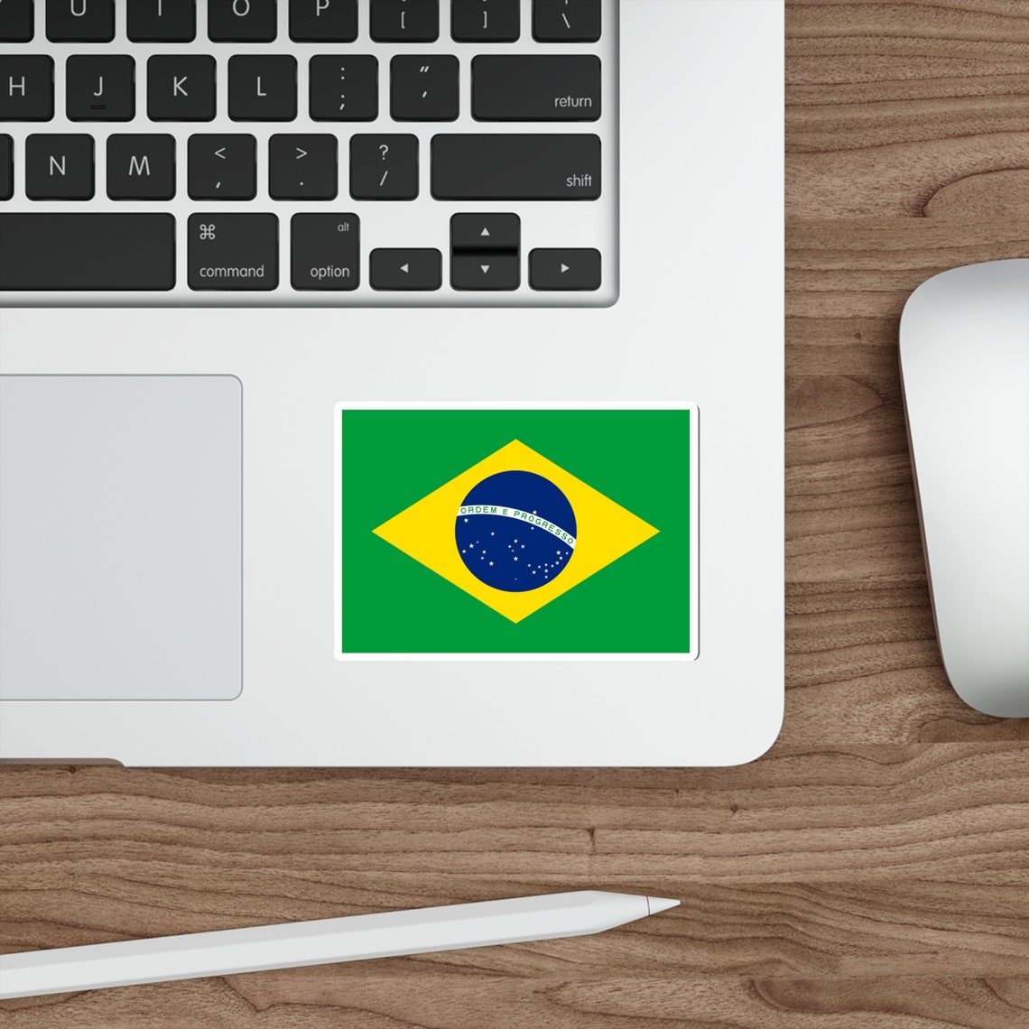 Brazilian Flag Vinyl Sticker Waterproof Laptop Car Sticker Brazil ...