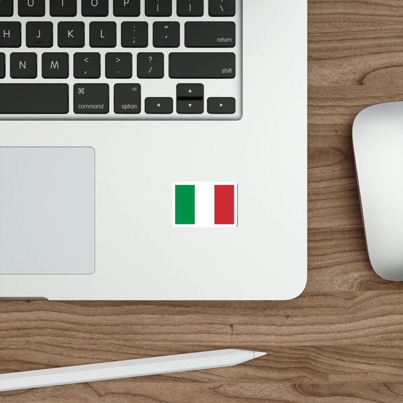 Italy Flag Sticker | Italian Vinyl Decal | Waterproof Diecut Tricolor Emblem for Laptop, Car ...