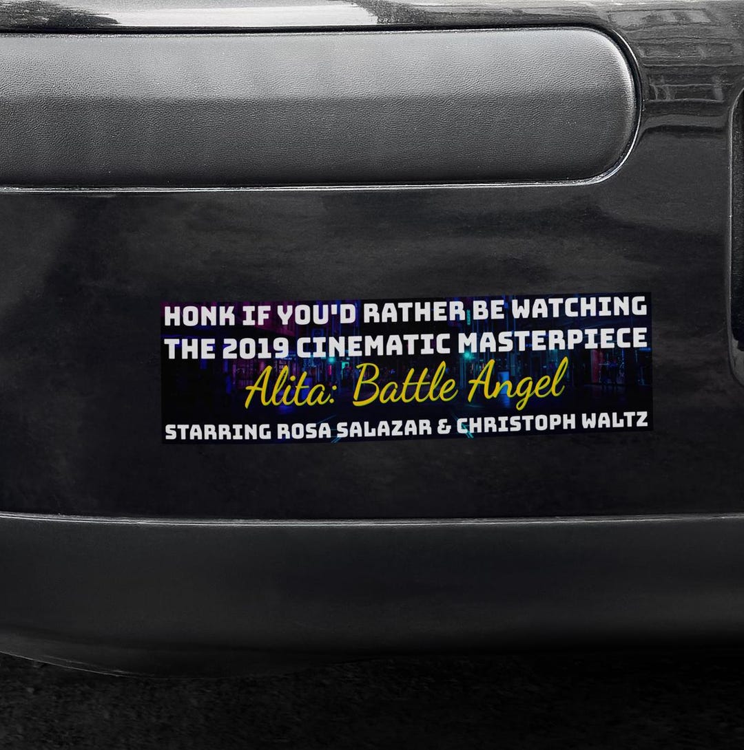 Alita Battle Angel Bumper Sticker | Sci-fi Movie Car Decal | Rosa ...