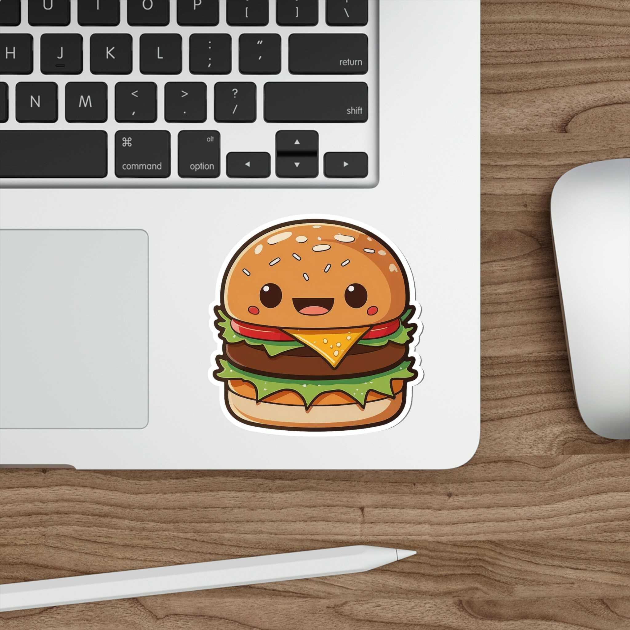 Cute Hamburger Sticker Kawaii Decal Laptop Vinyl Sticker - Etsy
