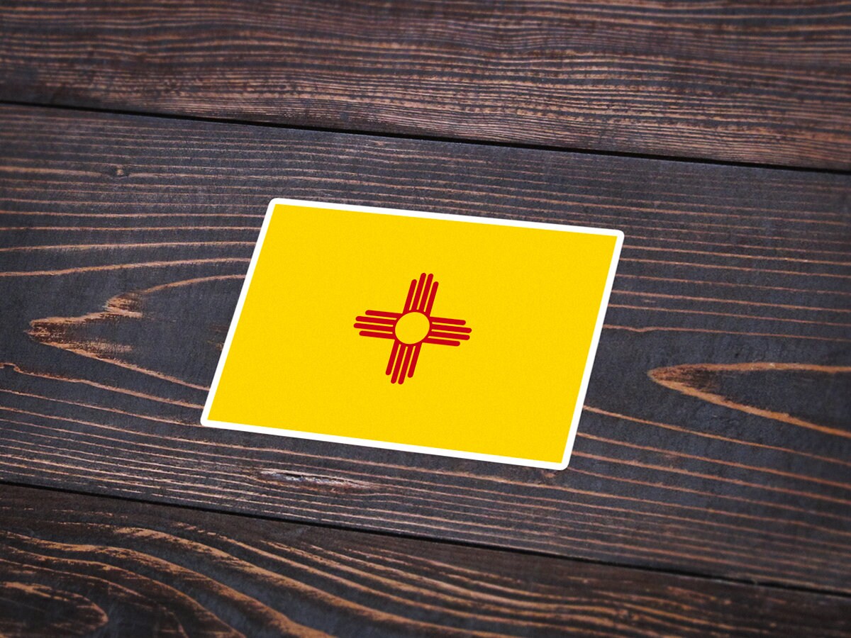 New Mexico State Flag Sticker | Water Bottle | New Mexican Vinyl Decal ...