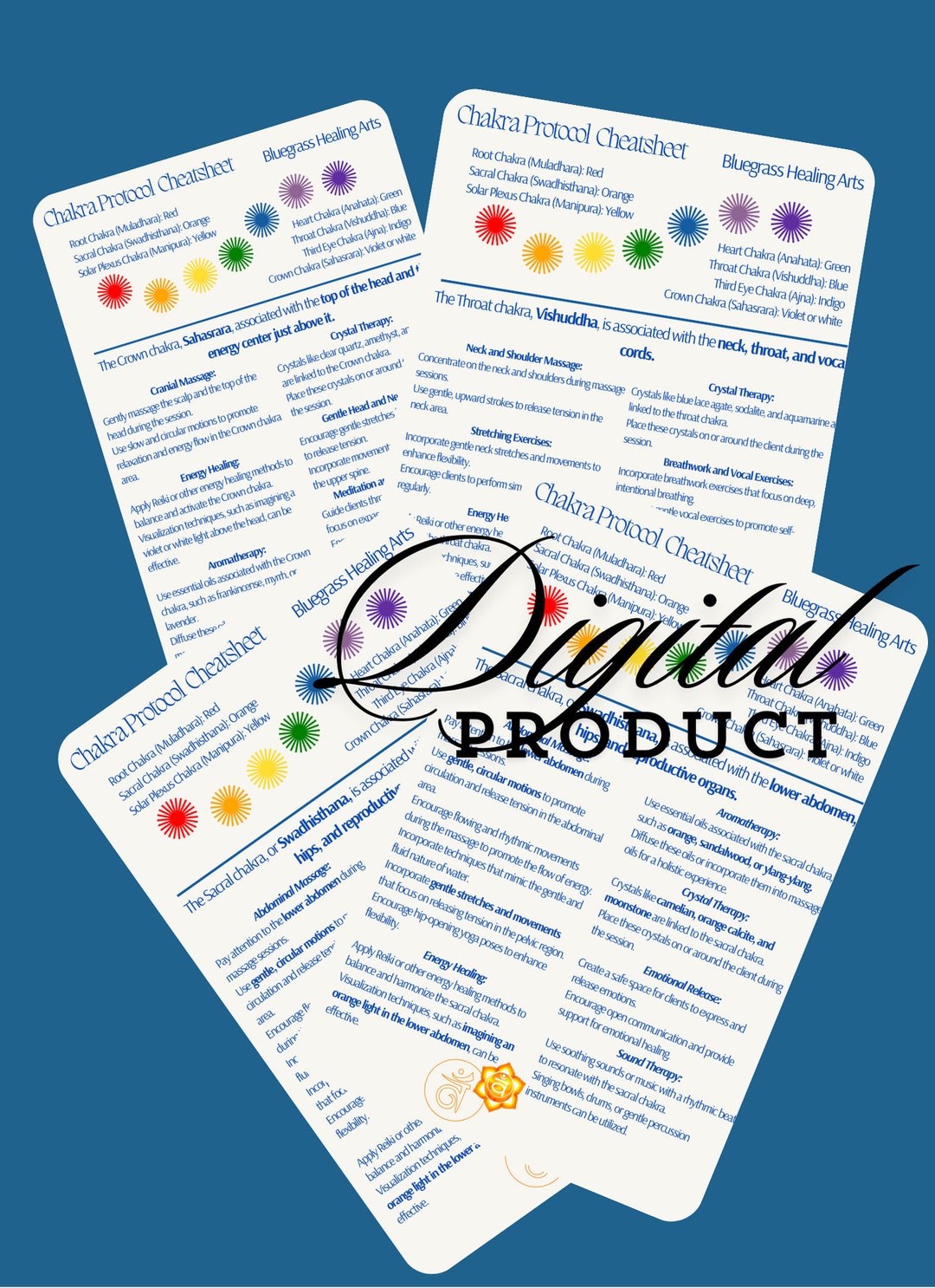 Chakra Cheat Sheet for Chakra Education and Healing Protocol - Etsy