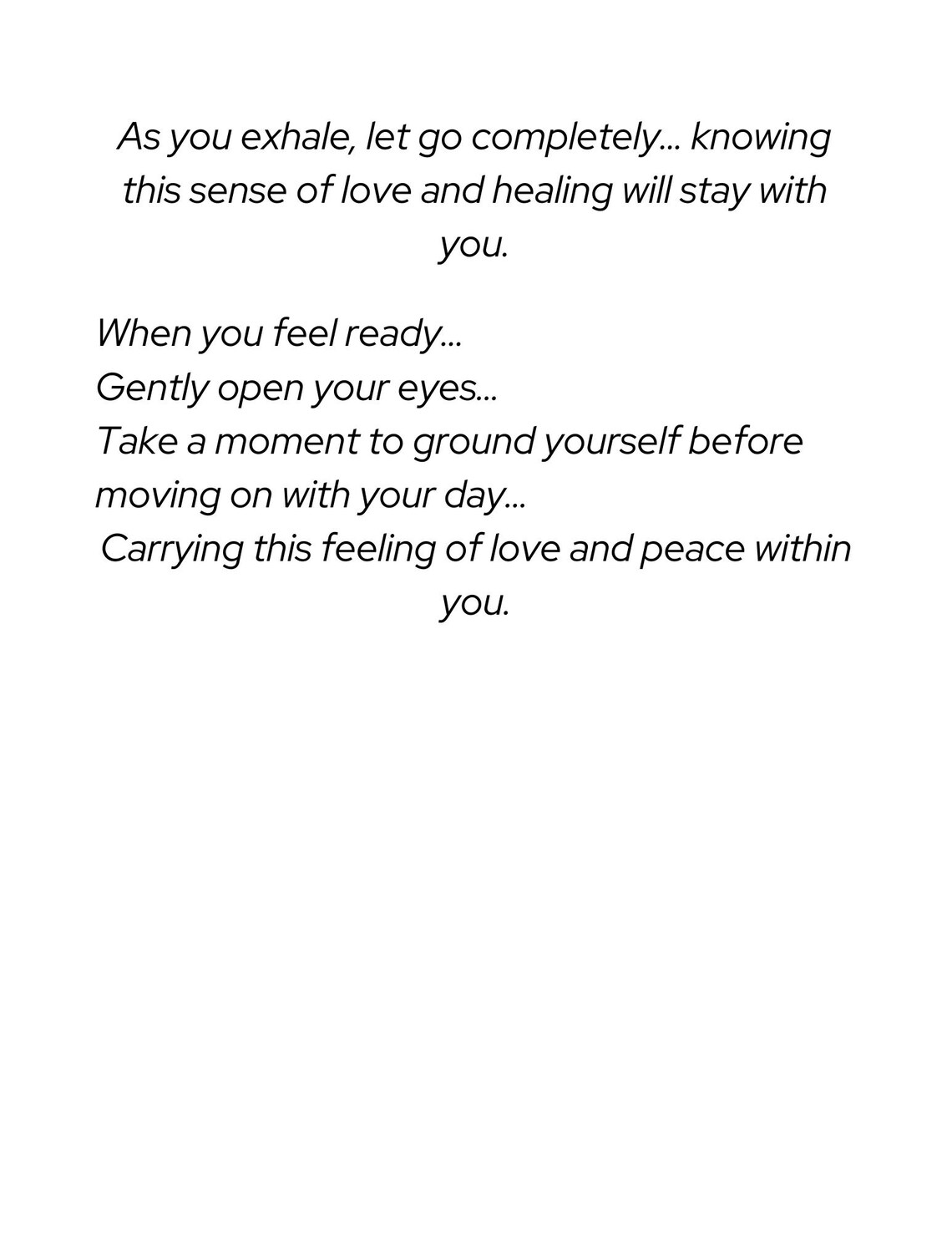 Meditation Script for Recording a Mindful Meditation to Guide Into Self ...