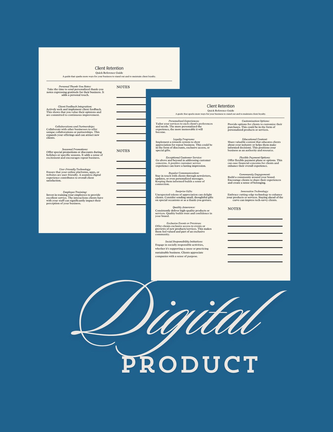 Small Business Guide for Customer Service and Retention Training Guide ...