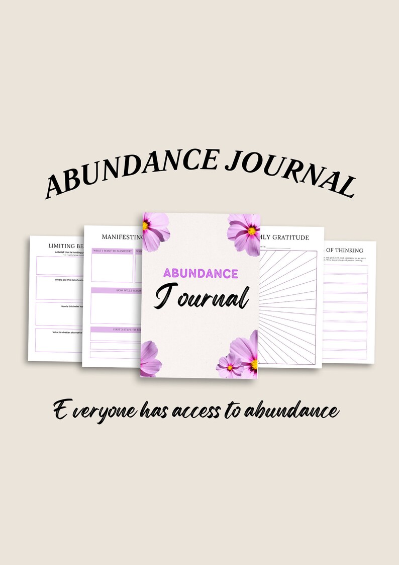 Abundance Journal. Abundance is for Everyone! - Etsy