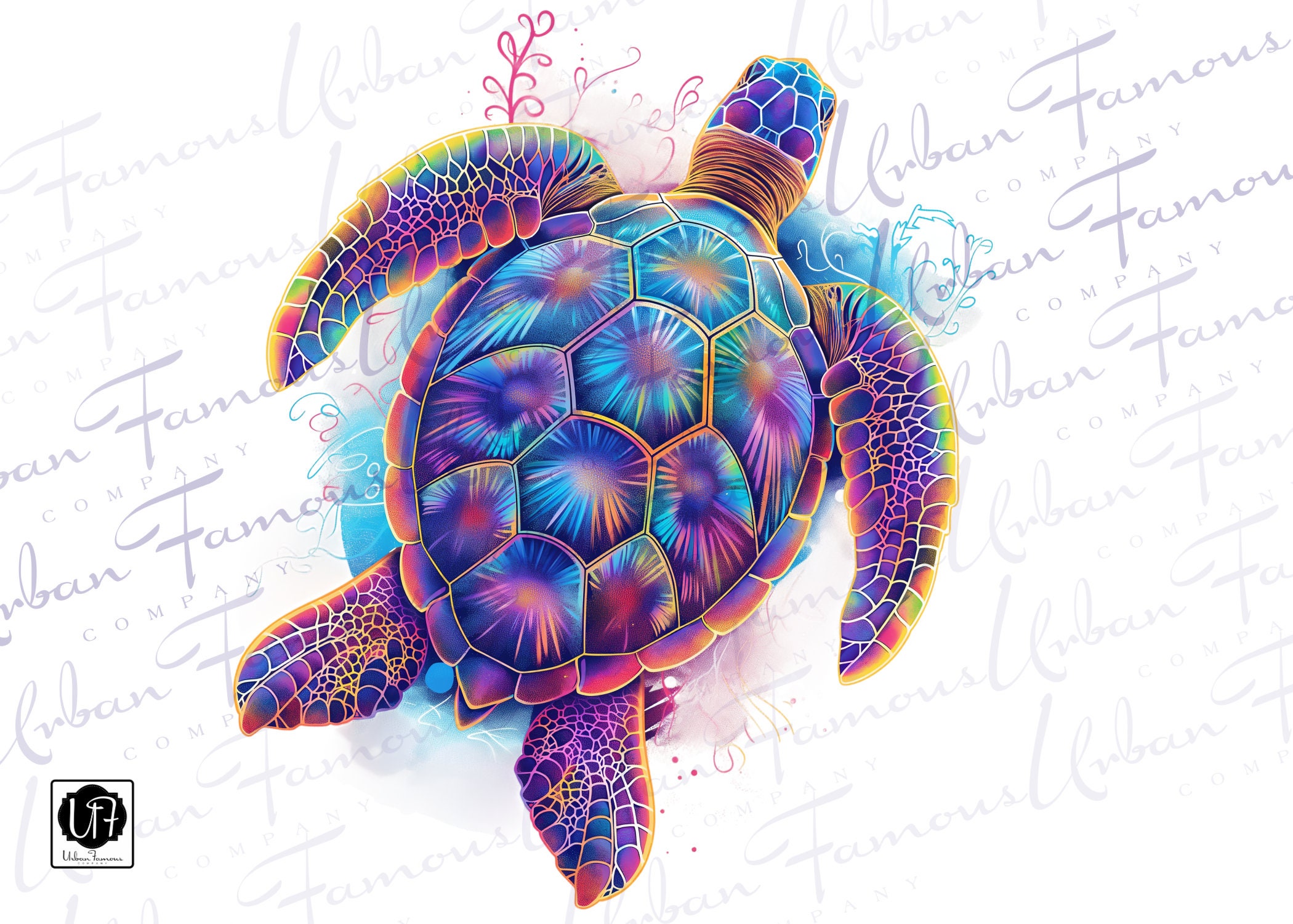 Tropical Sea Turtles PNG Files Instant Download Vector Files Ocean ...