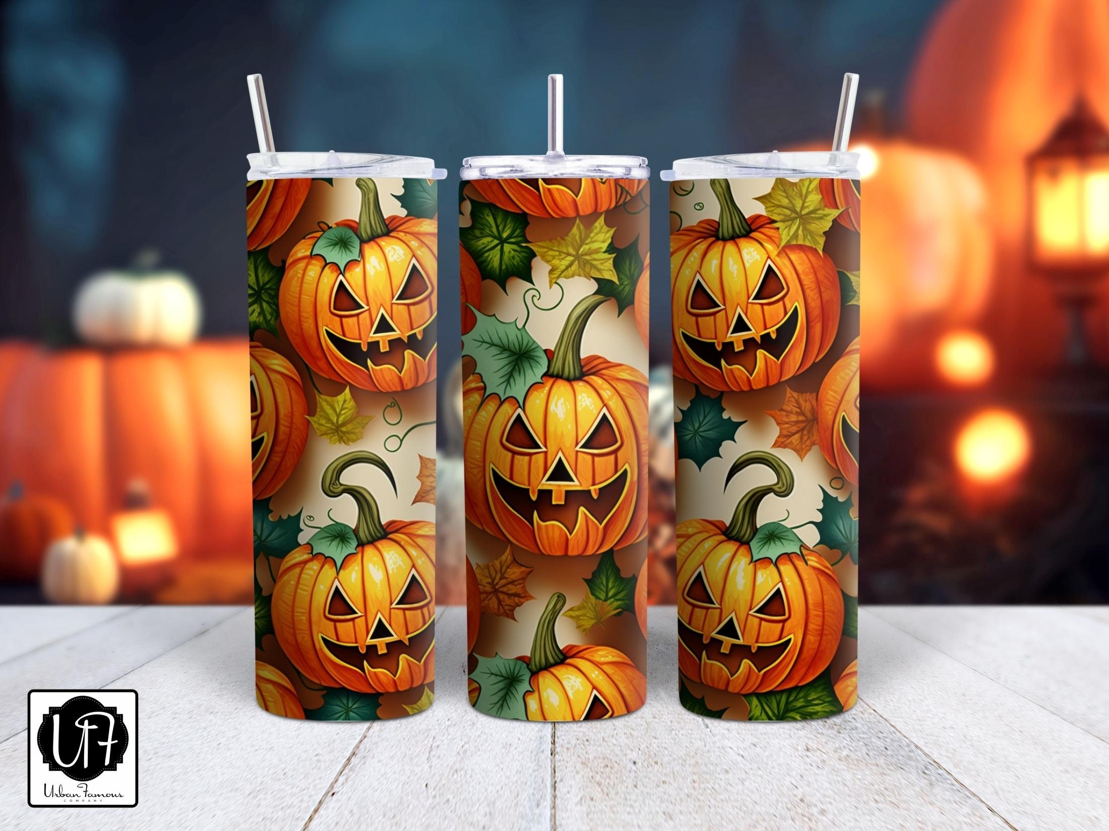 Halloween Tumbler Wrap Pngs Bundle 30 Digital Download Files for ...