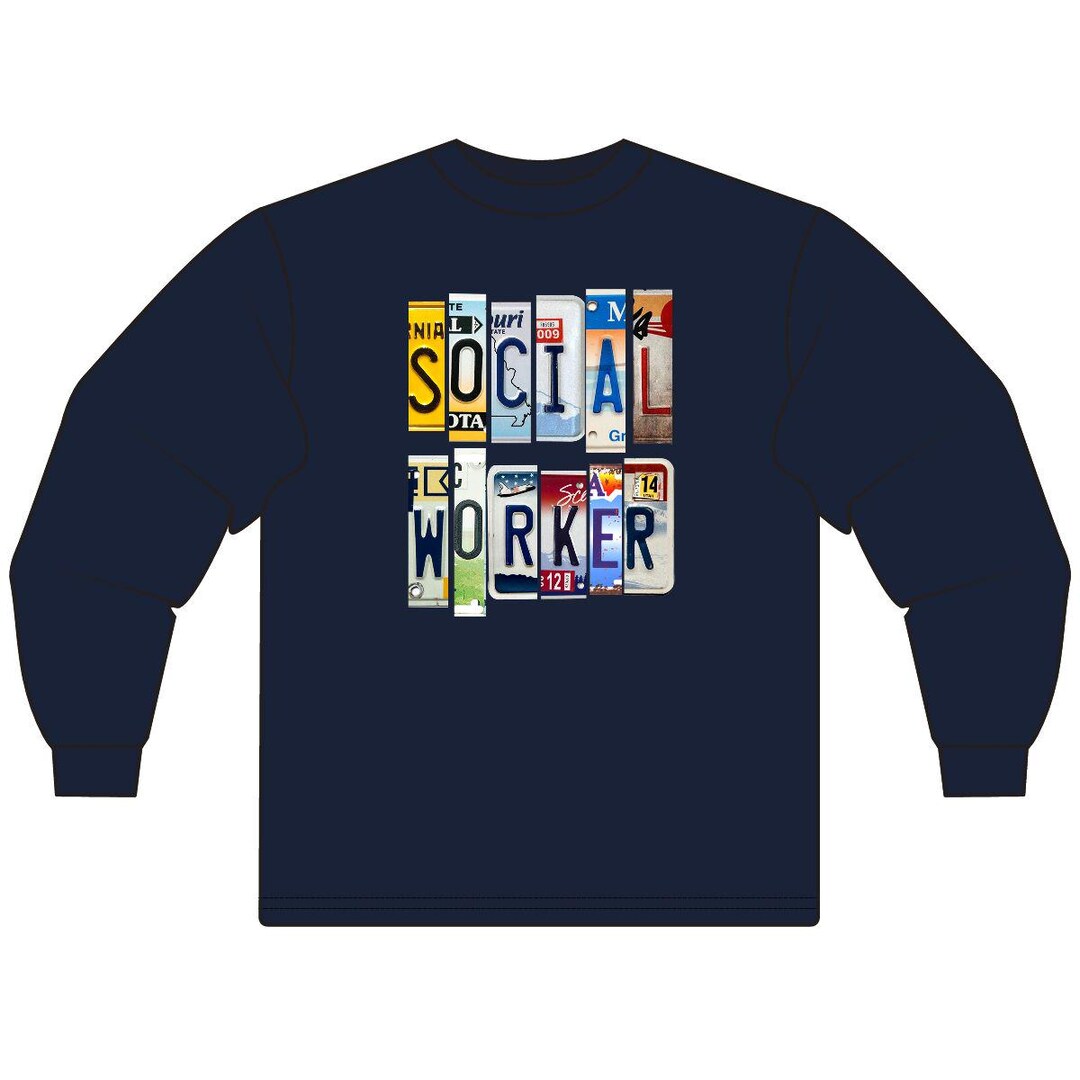 Social Worker Long Sleeve T-shirt: Appreciation Gift, Cozy Cotton ...