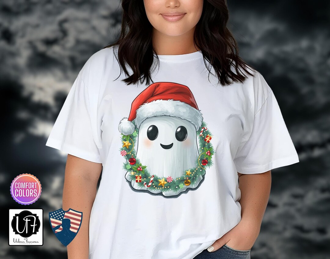 Jolly Holiday Ghost Shirt Spooky Season Tshirt - Hallothanksmass Autumn ...