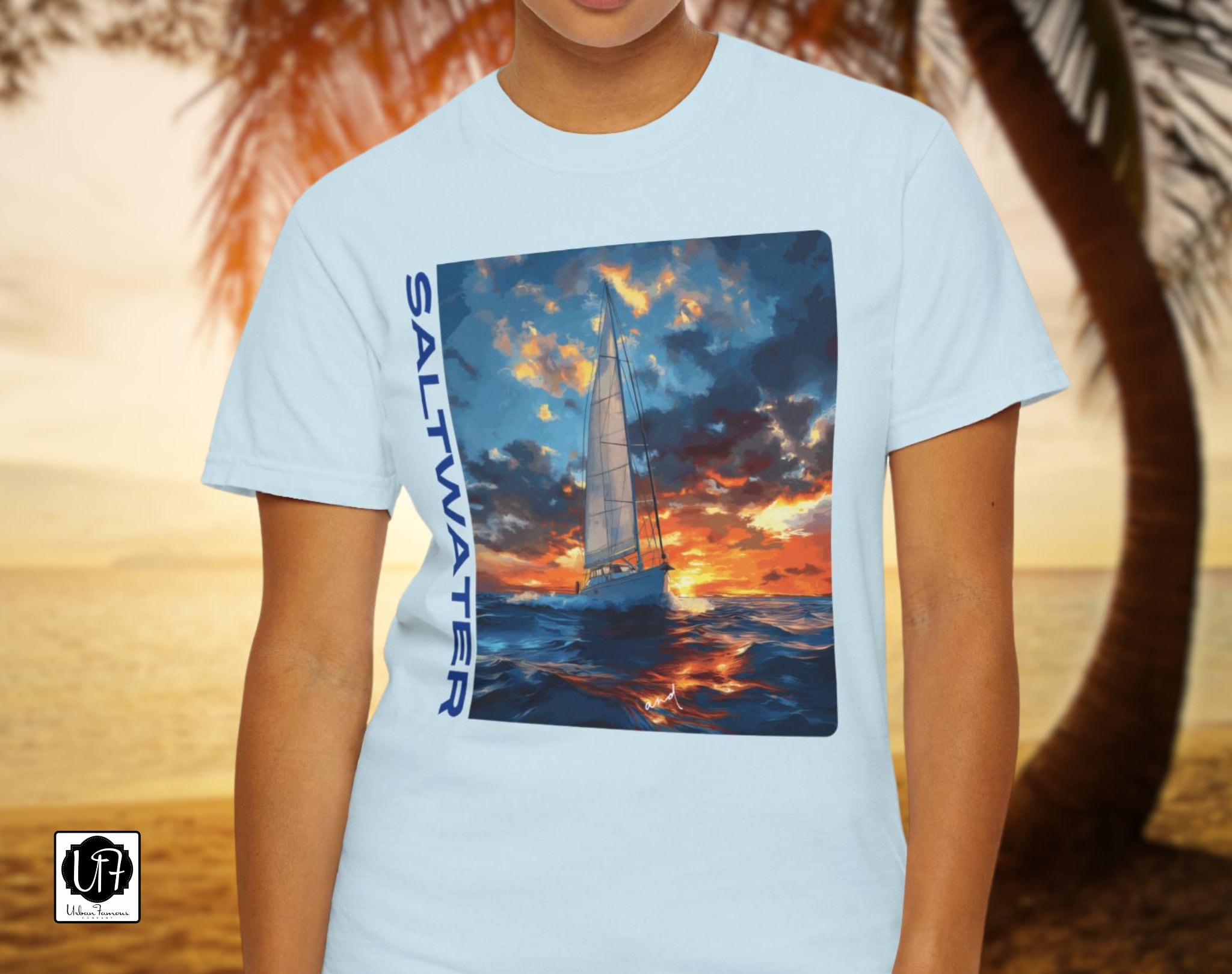 Saltwater Sailboat Shirt Summer Caribbean Sailing Yacht T-shirt Salty ...