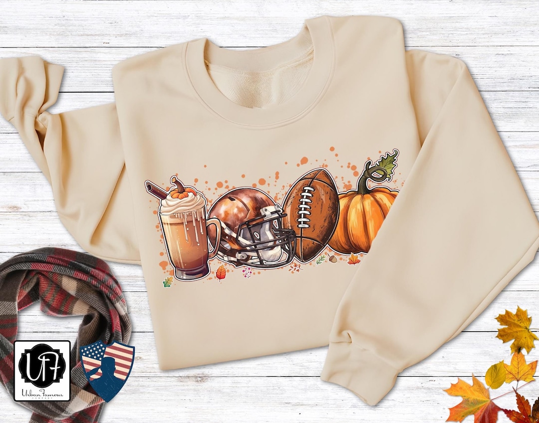 Fall Coffee & Football Sweatshirt: Pumpkin Spice Gameday Shirt - Etsy