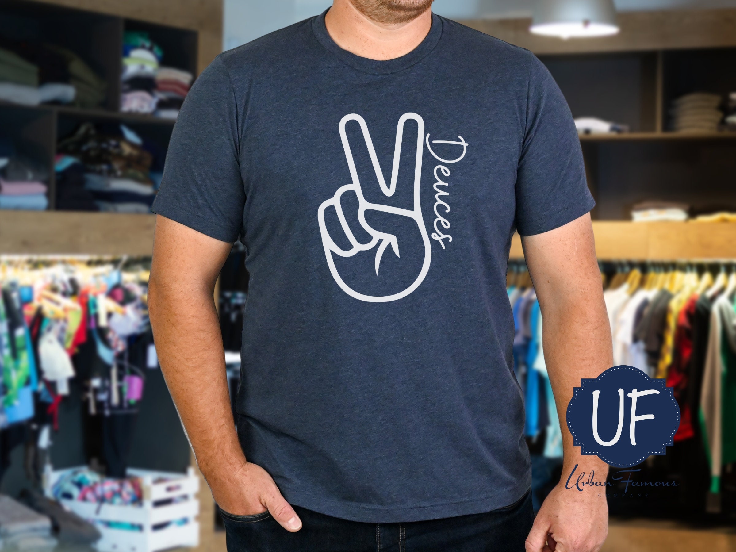 Funny Adios Peace Deuces T-shirt Gift Custom Peace Out Tshirt Design ...