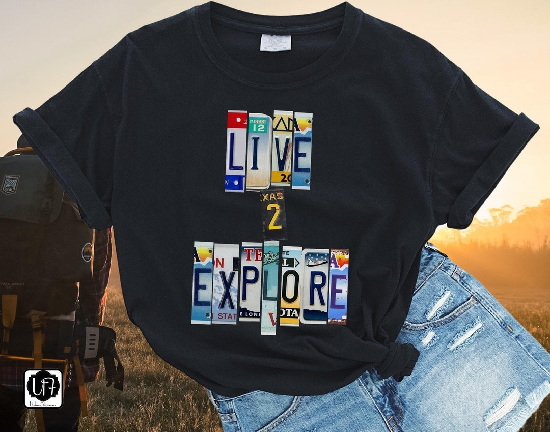 Live 2 Explore T-shirt Outdoor Explorer Shirt Comfort Colors Hiking ...