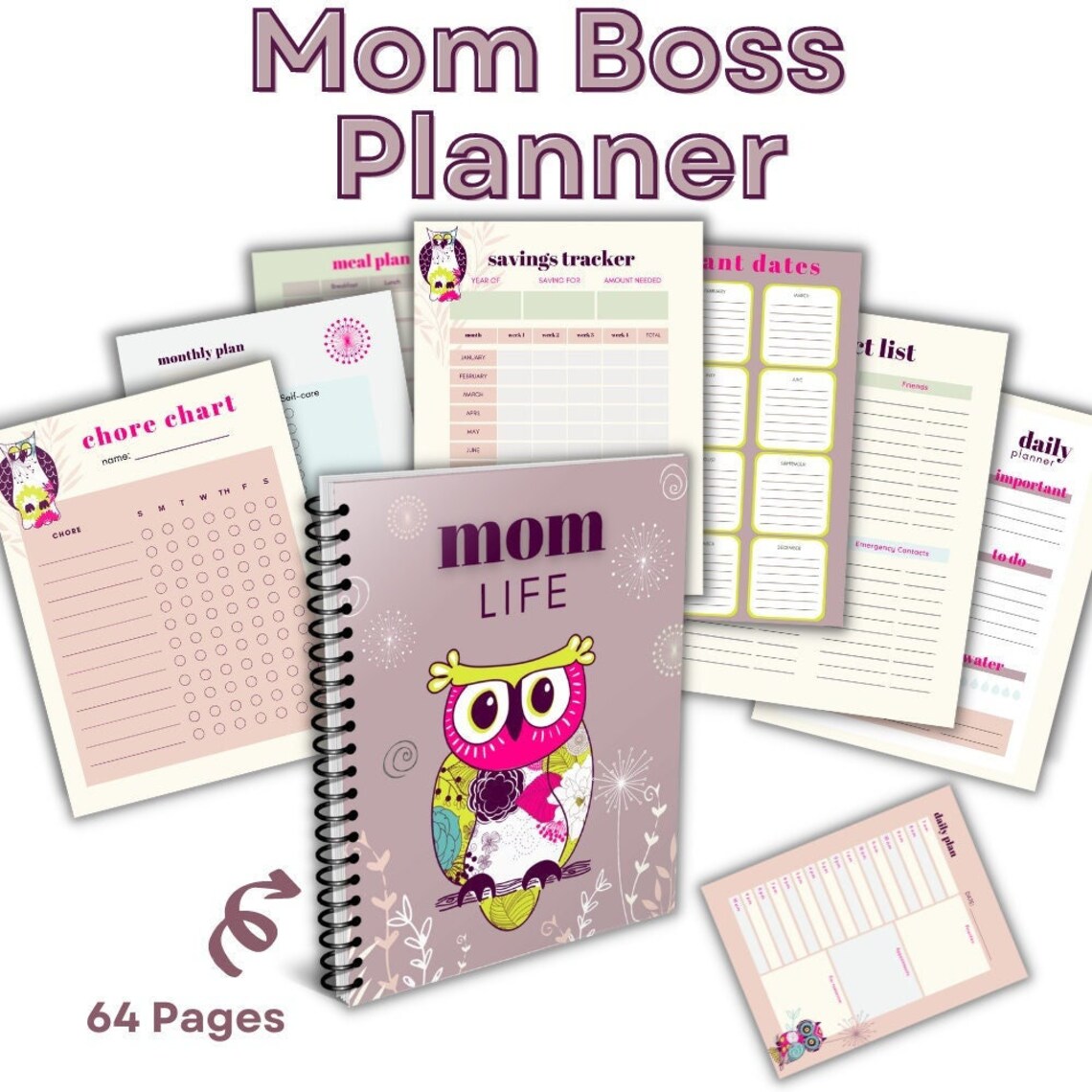 Mom Planner Mom Organizer Mom Planner Printable Goodnotes Mom Planner ...