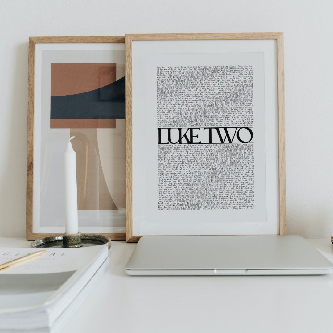 Luke Chapter Two | Luke Chapter Two Wall Art | Luke Two Reading | Luke ...