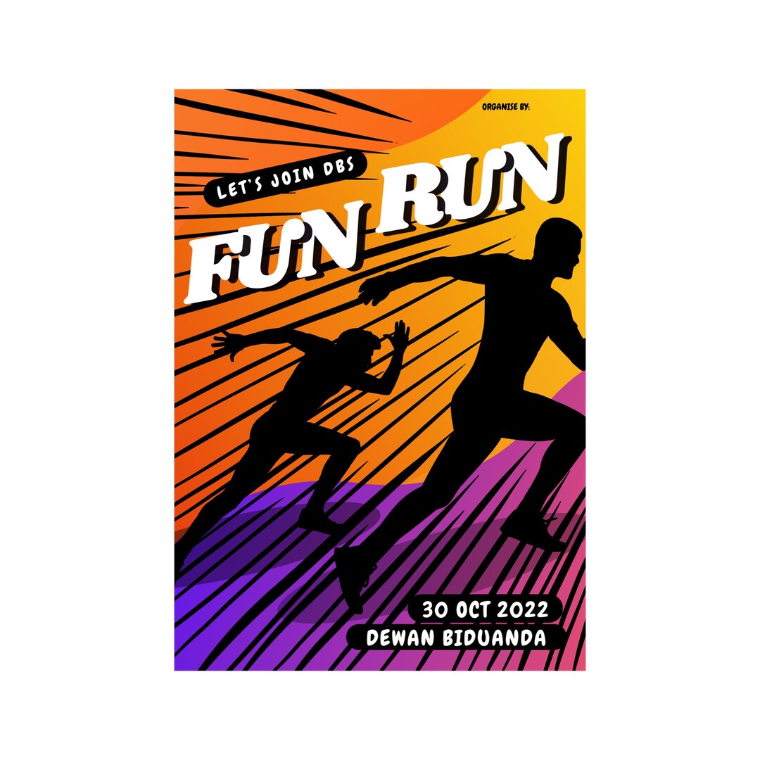 RUN EVENT POSTER A4 - Etsy