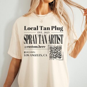 Custom Spray Tan Artist Shirt, Spray Tan Tshirt, Spray Tanning Tee ...