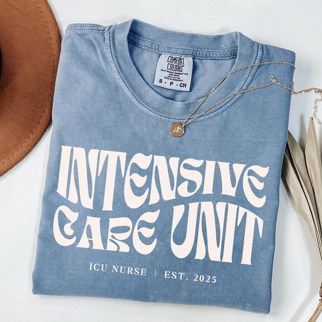 Custom ICU Nurse Shirt, Personalized Intensive Care Unit Shirt, ICU ...