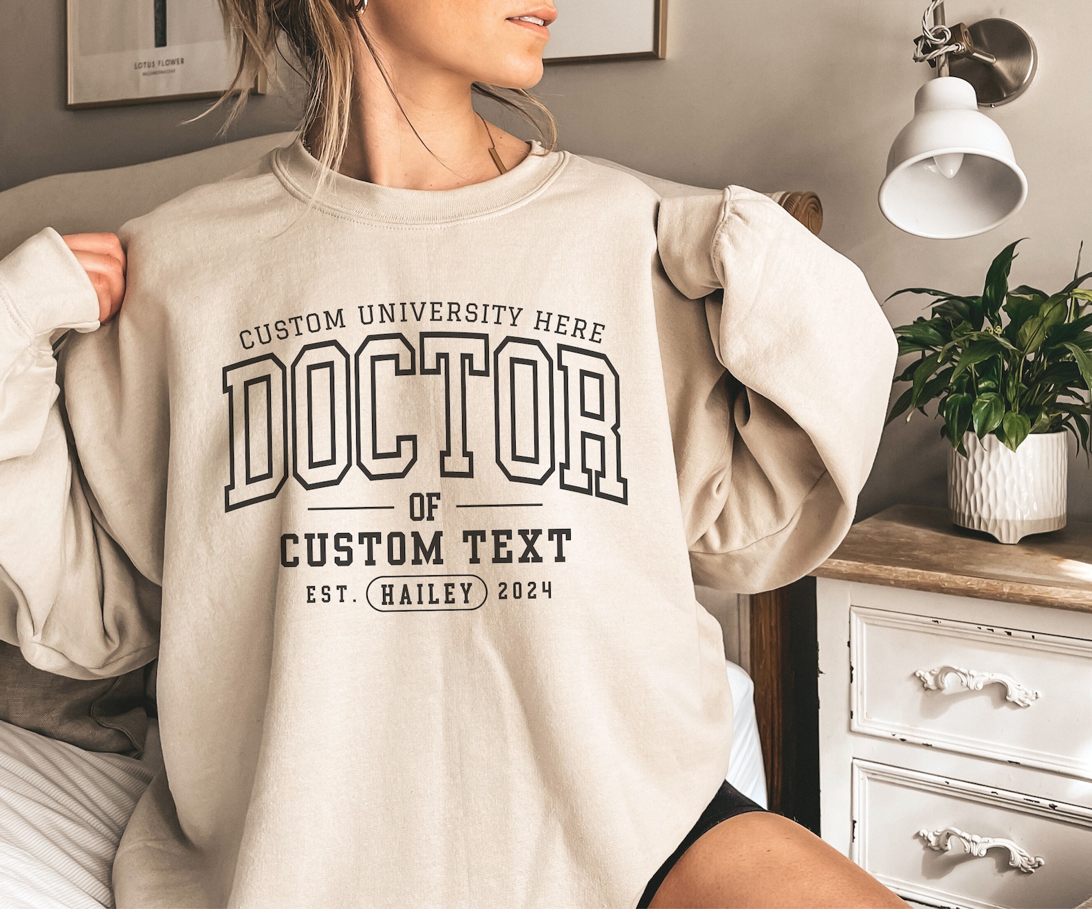 Custom Doctor Sweatshirt, Personalized Doctor Degree Sweater, Custom ...