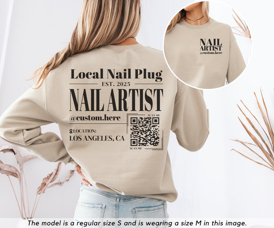 Custom Nail Tech Sweatshirt, Nail Artist Sweater, Nail Tech Crewneck ...