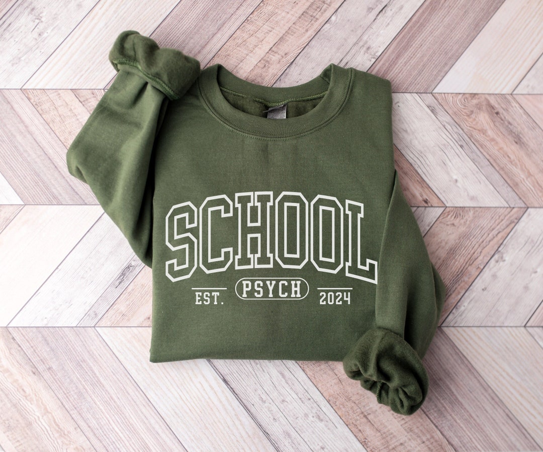 Personalized School Psychologist Sweatshirt, Custom School Psych ...