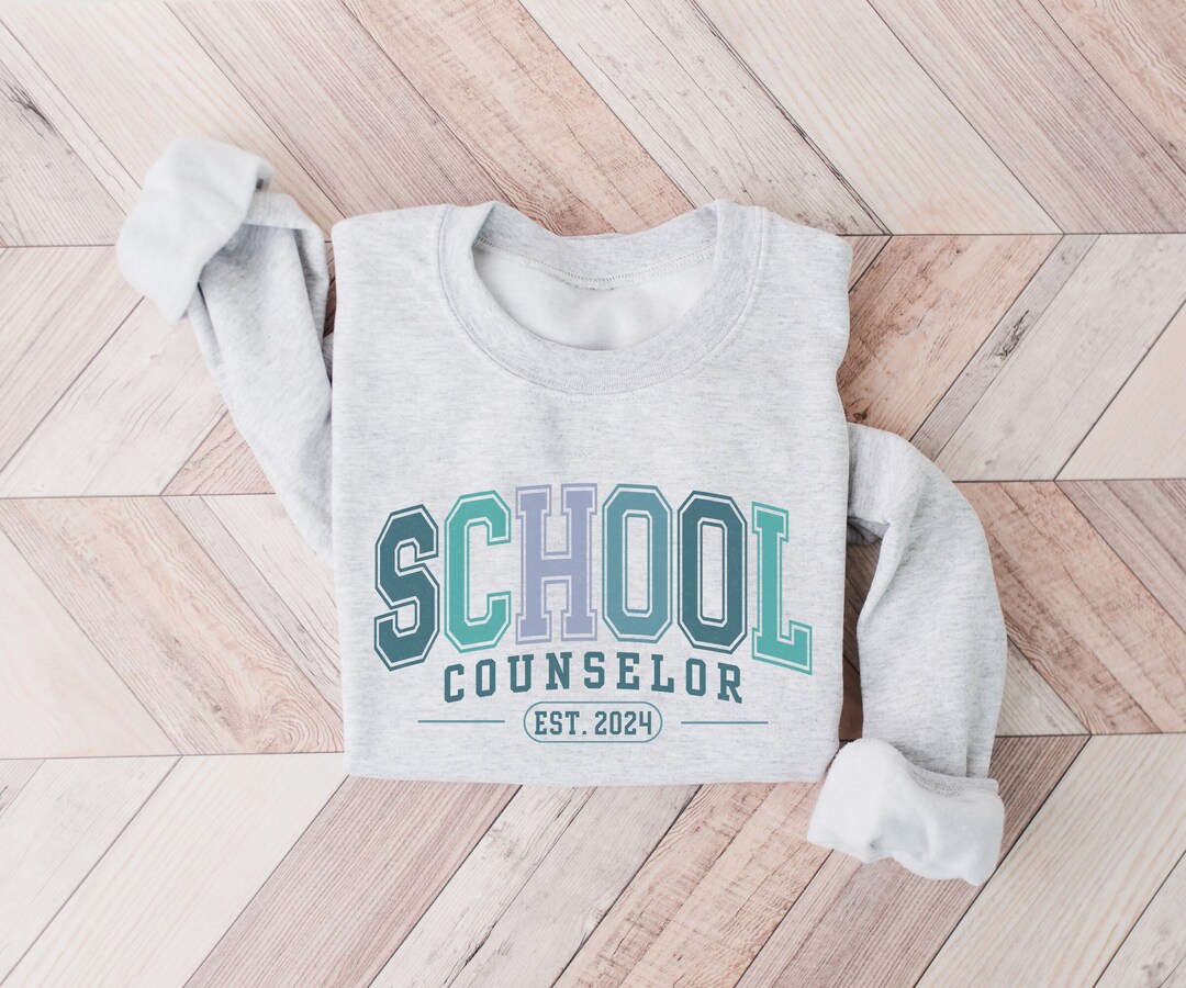 Custom School Counselor Sweatshirt, Personalized School Counselor ...