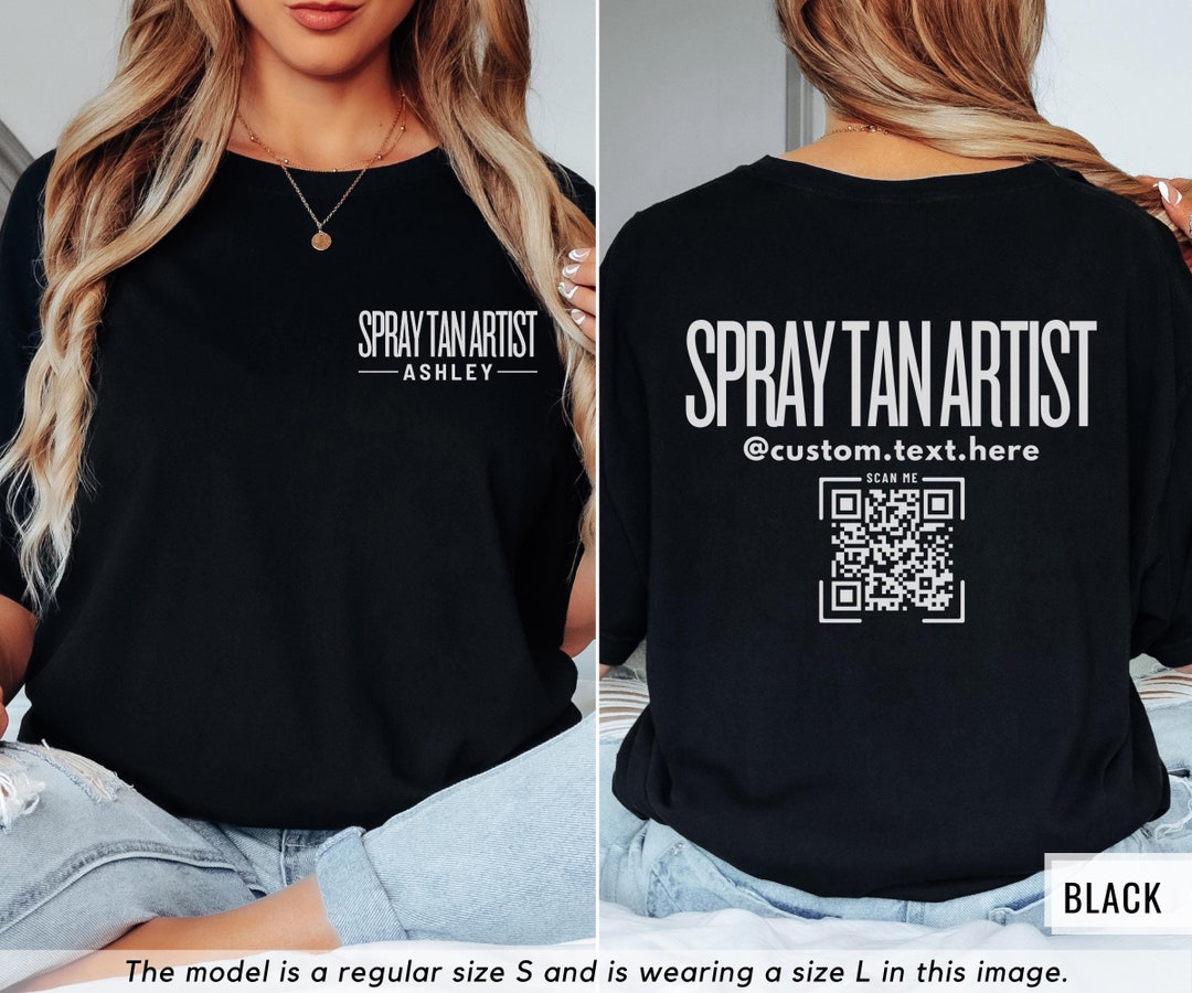 Custom Spray Tan Artist Shirt, Spray Tan Tshirt, Tanning Artist Tee ...