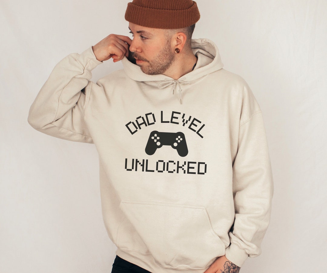 Dad Level Unlocked Sweatshirt, New Dad Sweater, Gamer Dad Hoodie, Gift ...