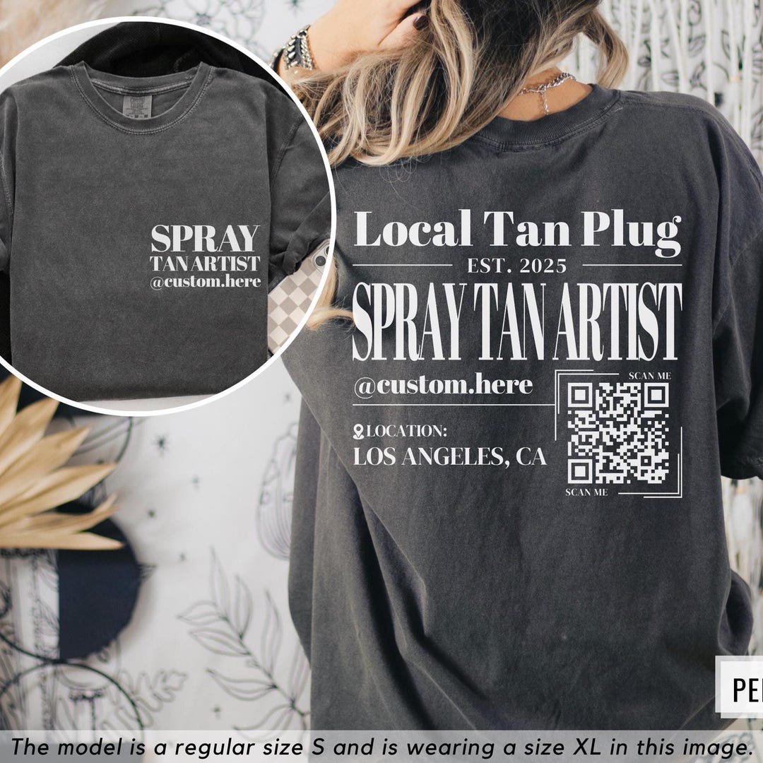 Custom Spray Tan Artist Shirt, Spray Tan Tshirt, Spray Tanning Tee ...