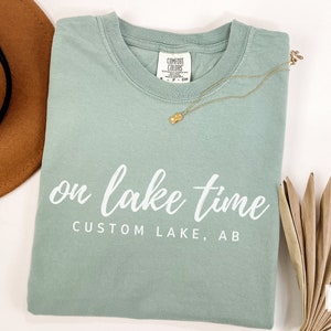 Custom Lake Shirt, Personalized Lake Tshirt, on Lake Time, Lake House ...
