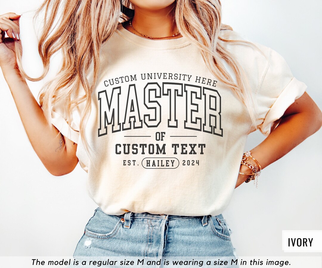 Custom Masters Degree Shirt, Personalized Masters Degree Tee, Custom ...
