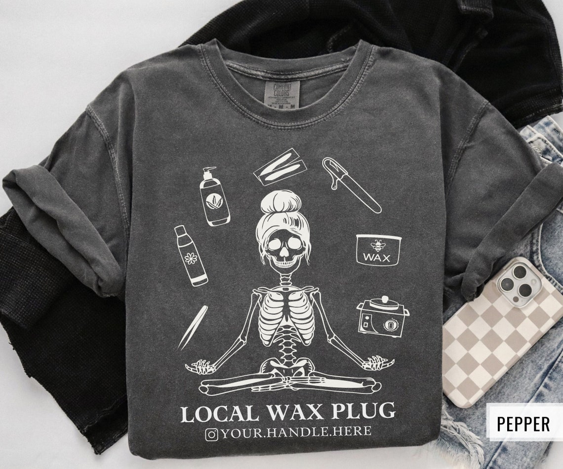 Custom Esthetician Shirt, Local Wax Plug, Halloween Esthetician Tee ...