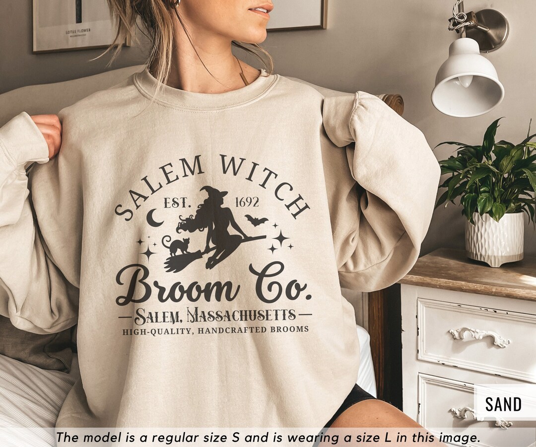 Salem Witch Sweatshirt, Cute Witch Sweater, Witchy Women Sweatshirt ...